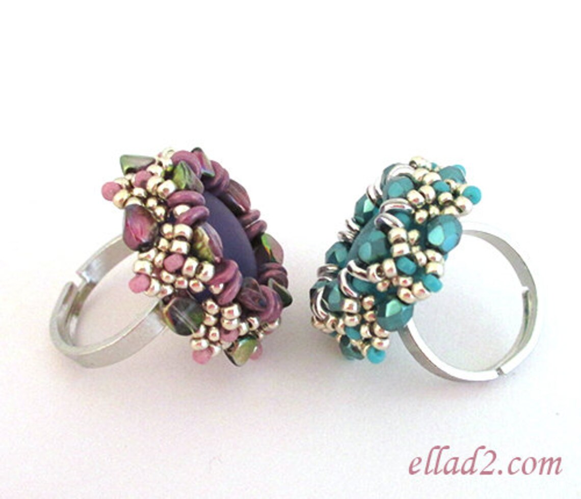 Tutorial Pinch Ring Beading Tutorial Beading Pattern - Etsy