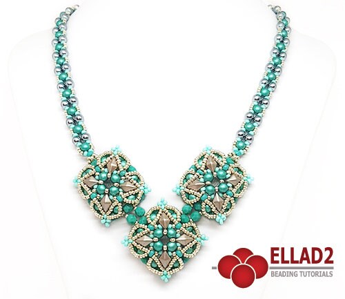 Tutorial Tiga Necklace Beading Tutorial Necklace Tutorials - Etsy