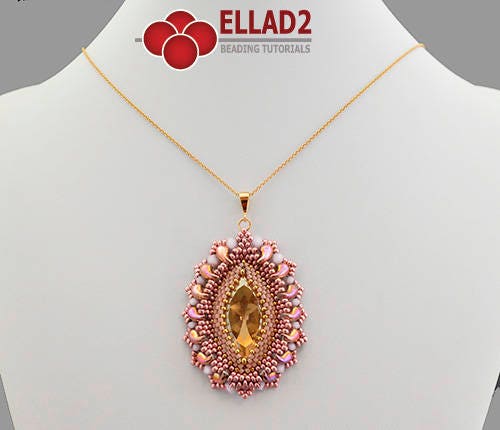 Tutorial Sunset Pendant Beading Tutorial Beading Pattern - Etsy