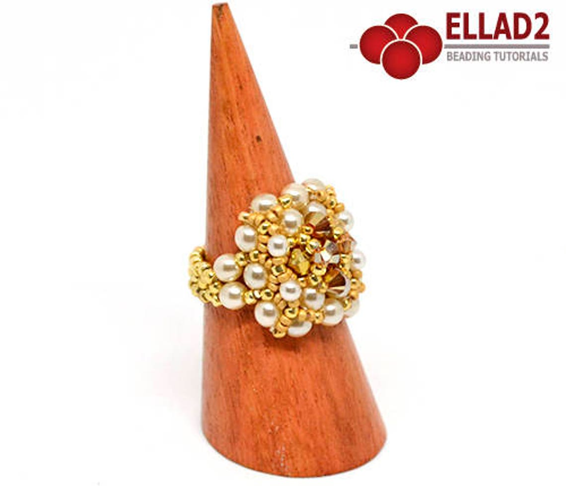 Tutorial Vava Ring Beading Tutorial Beading Pattern Ring - Etsy