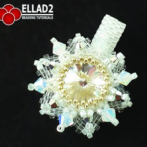 Tutorial Posh Ring - Beading Tutorial, Beadwoven Ring, Ring Tutorial, Instant Download, Design ...