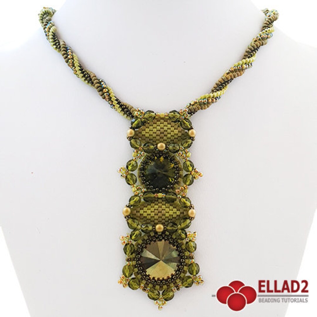 Beading Tutorial Adelade Necklace - Instant Download, PDF Pattern ...