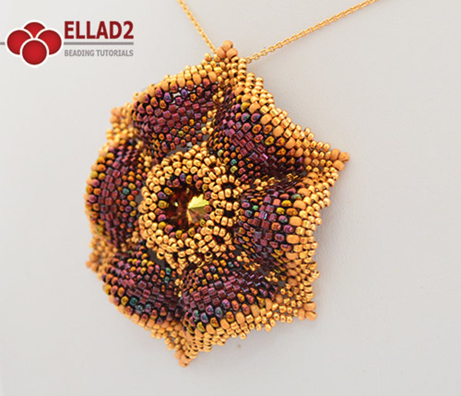 Tutorial Loulou Pendant-beading Tutorial,beading Pattern,instant ...