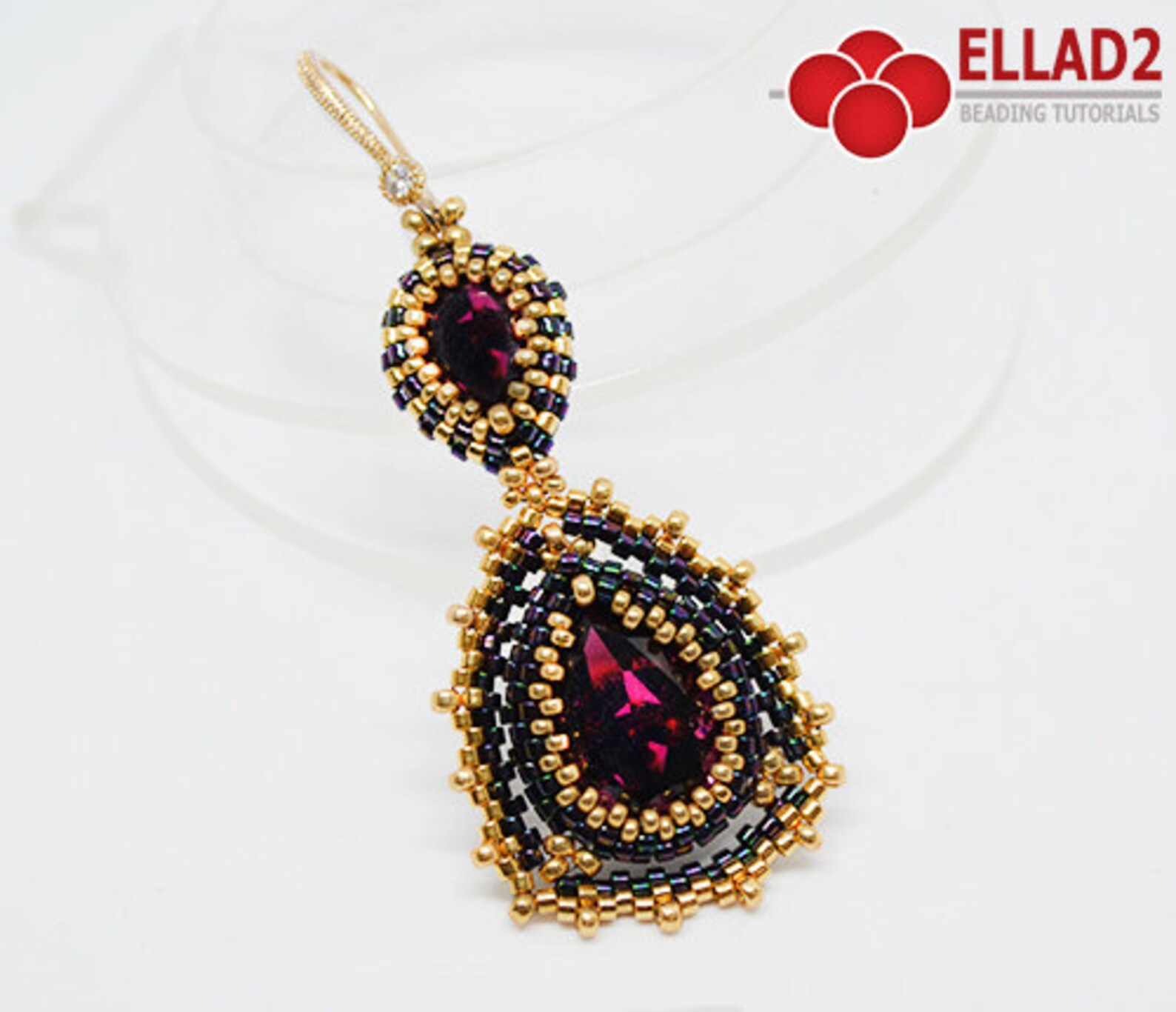 Tutorial Ona Earrings - Beading Tutorial, Beading Pattern, Earrings ...