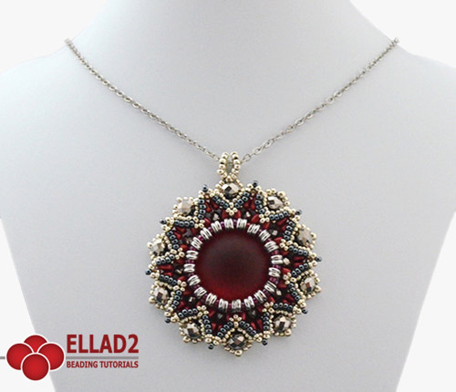 Tutorial Danica Pendant - Beading Pattern, Jewelry Tutorials,instant ...