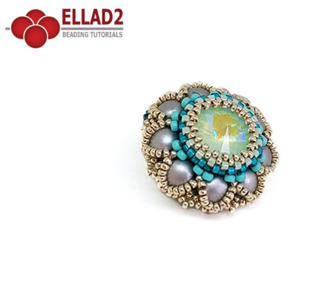 Tutorial Lillian Ring Beading Tutorial Beadwoven Ring - Etsy