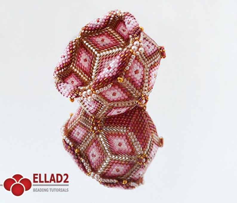 Tutorial Beaded Bowl - Beading Tutorial, Beading Pattern, Beaded Bowl ...