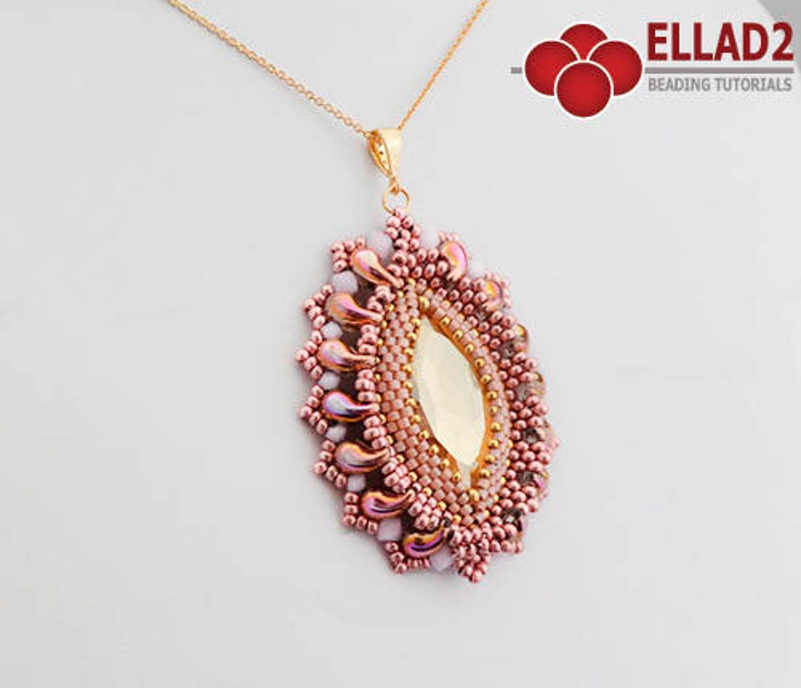 Tutorial Sunset Pendant Beading Tutorial Beading Pattern - Etsy