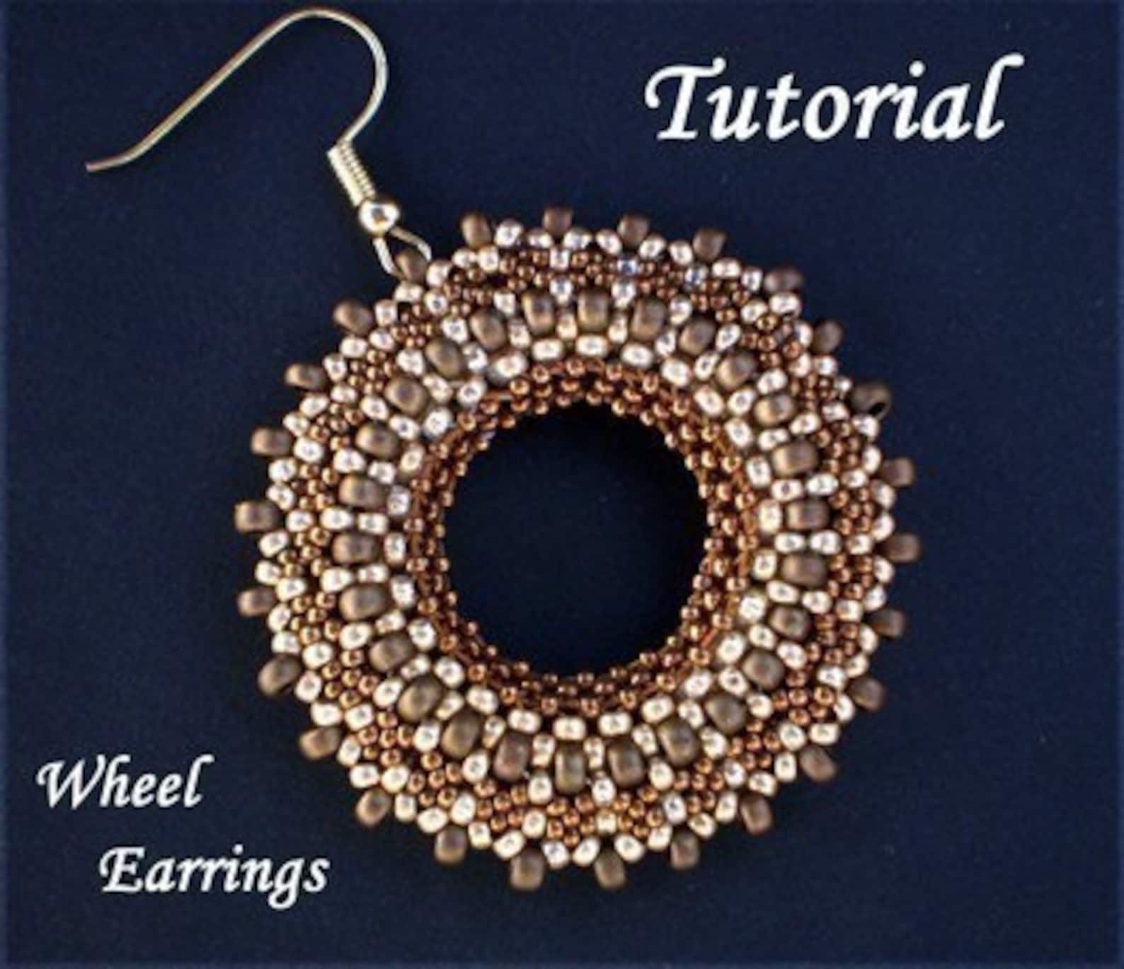 TUTORIAL Wheel Earrings Bead Pattern PDF - Etsy