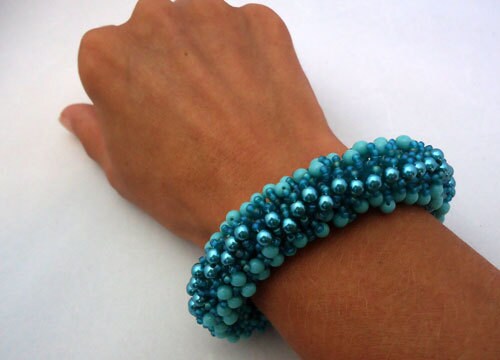 Tutorial True Blue Bracelet Beading Pattern PDF - Etsy