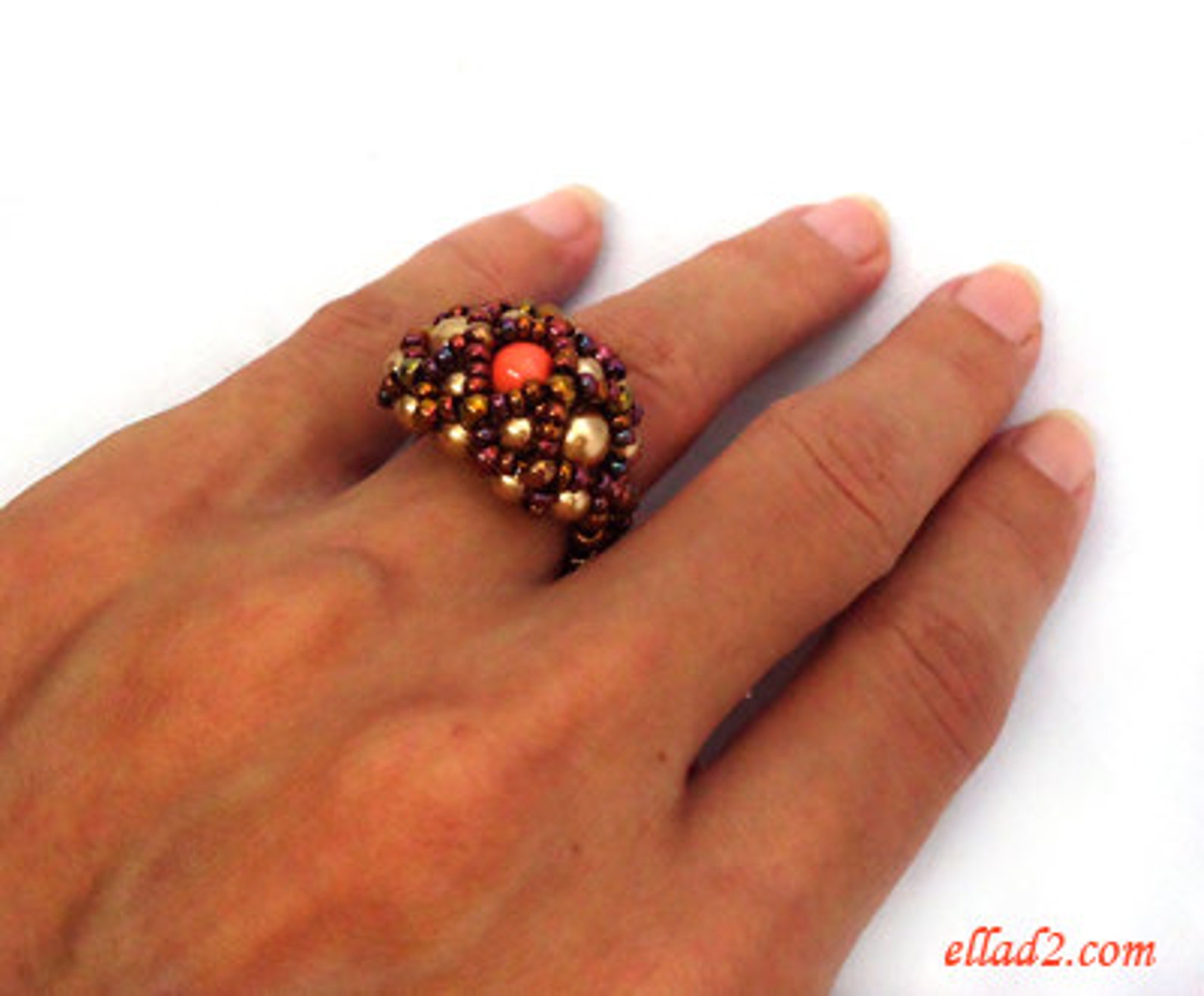 Tutorial Hera Ring Beading Tutorial by Ellad2 - Etsy
