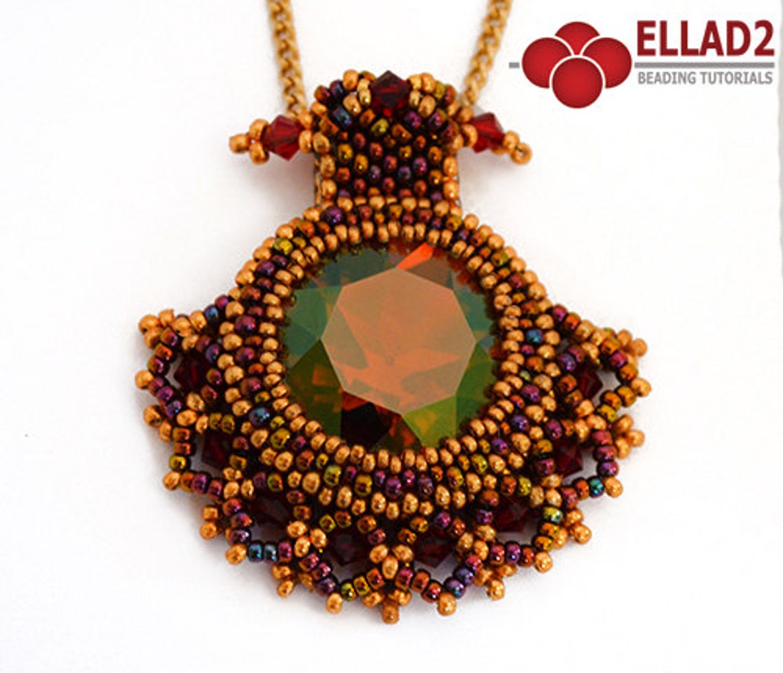 Tutorial Inca Pendant Beading Pattern Pendant Patterns | Etsy