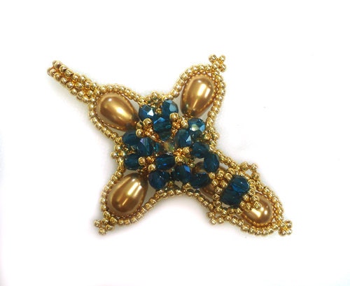 Tutorial Cross Pendant Beading Pattern PDF - Etsy