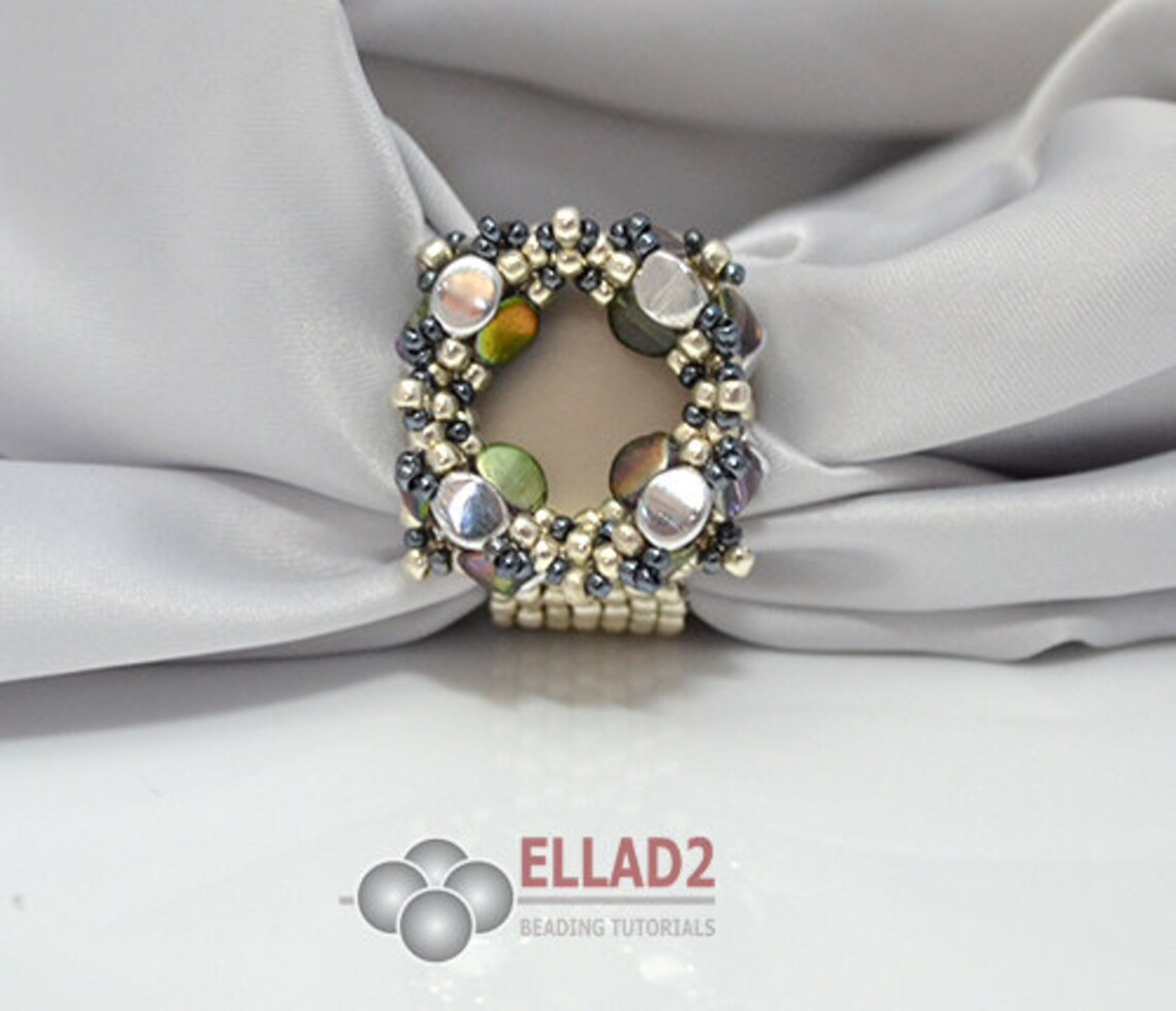 Tutorial Square-Set Ring-Instant download Beading tutorial | Etsy