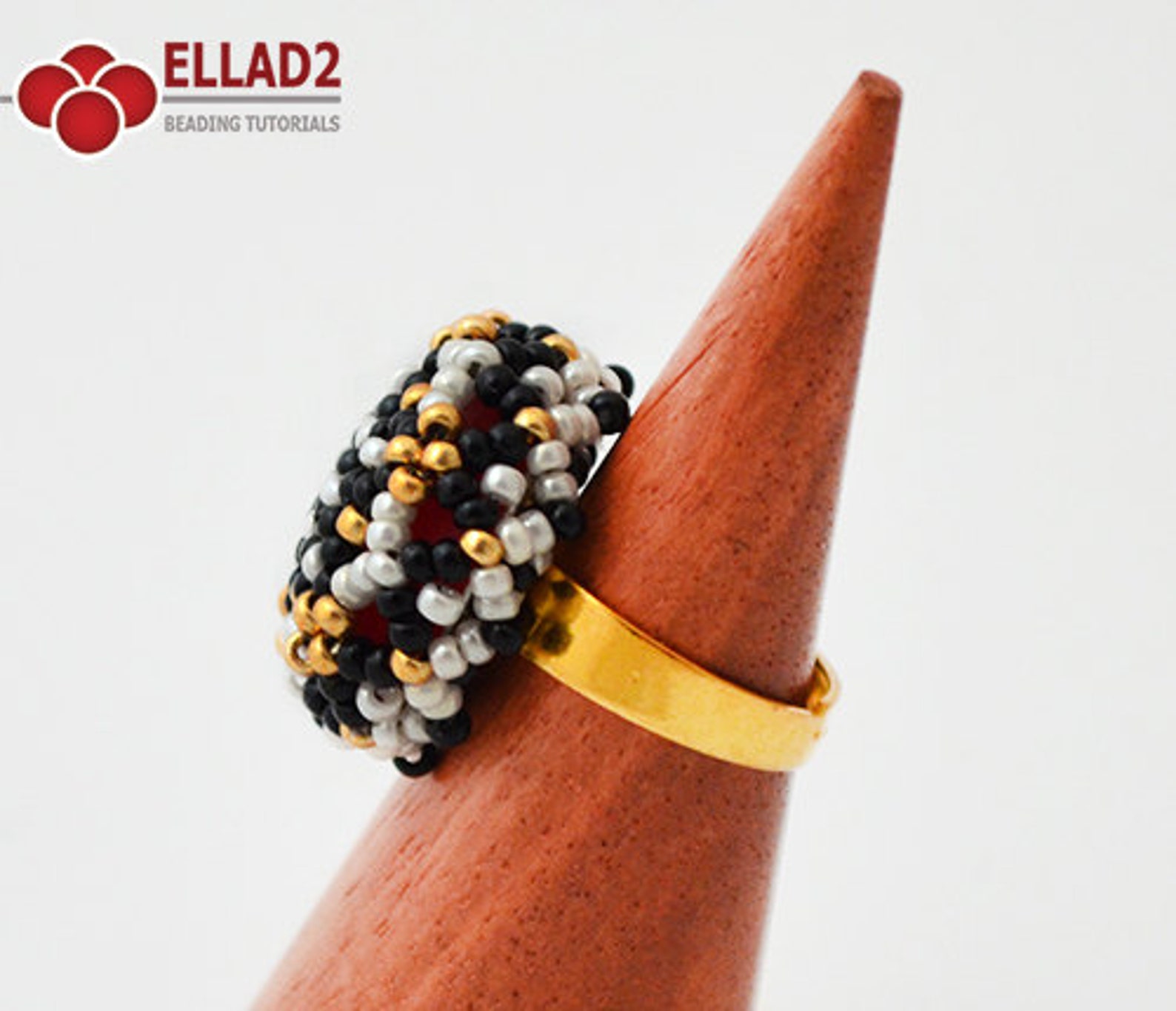 Tutorial Mia Ring - Beading Tutorial, Ring Patterns, Ellad2, Instant Download - Etsy