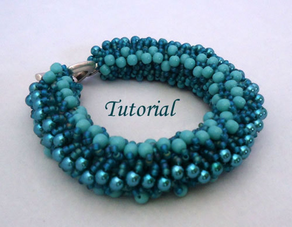Tutorial True Blue Bracelet Beading Pattern PDF - Etsy