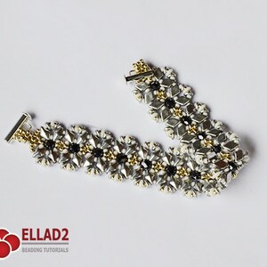 Tutorial Diamond Duo Bracelet - Beading Pattern, Beading Tutorial ...
