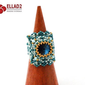 Tutorial Mint Ring-beading Tutorial, Beading Pattern, Ellad2 - Etsy