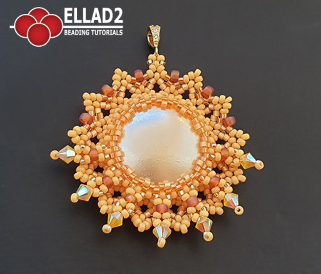 Tutorial Ellie Pendant - Beading Tutorial, Instant Download, Pdf File ...