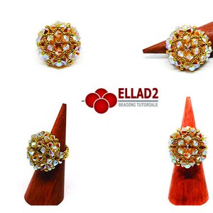 Tutorial Welo Pendant and Ring - Beading Tutorial, Instant Download, Design by Ellad2 - Etsy
