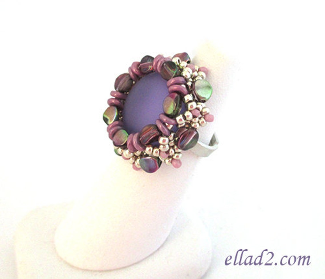 Tutorial Pinch Ring Beading Tutorial Beading Pattern - Etsy