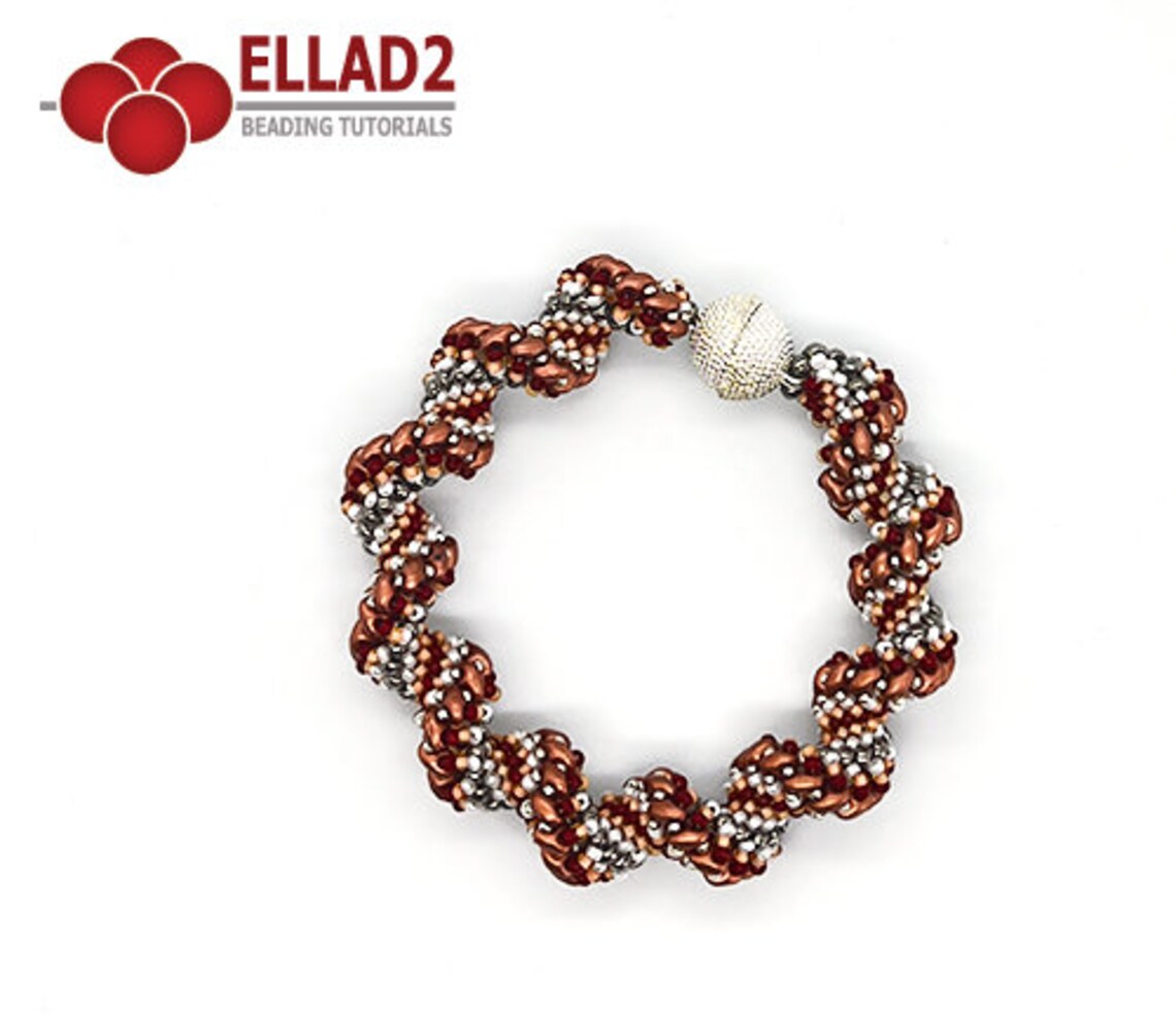 Tutorial Gillian Bracelet Spiral Stitch Beading Tutorial - Etsy