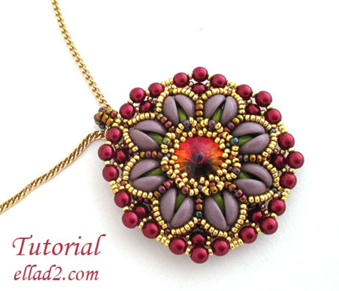 Tutorial Aurora Pendant - Beading Tutorial, PDF, Instant Download ...