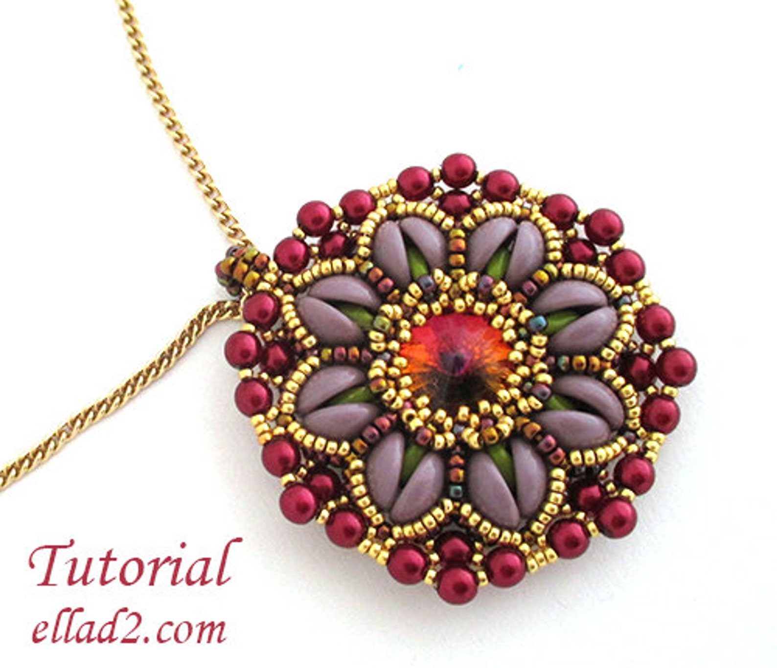Tutorial Aurora Pendant Beading Tutorial PDF Instant - Etsy