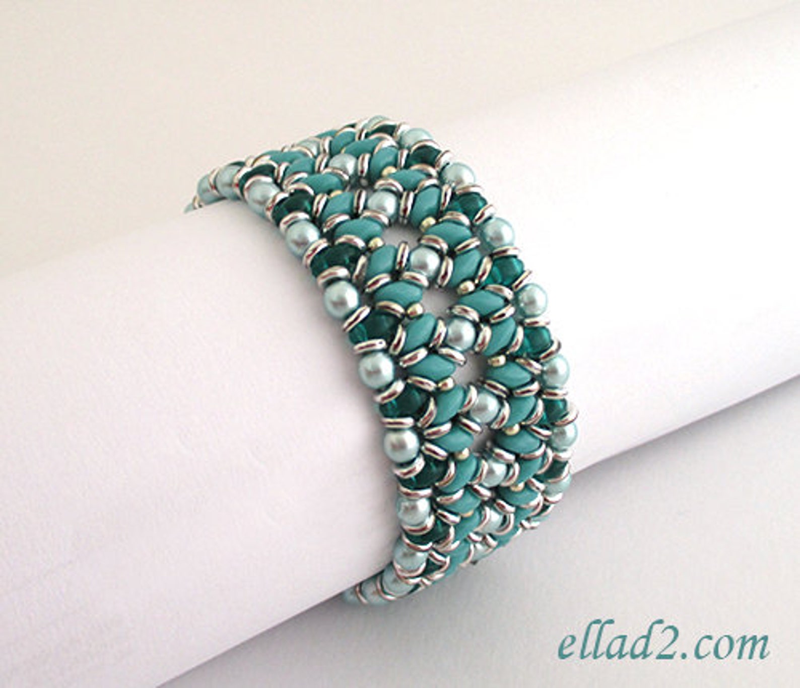 Tutorial O-duo Bracelet - Beading Pattern, Instant Download, PDF ...