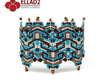 Tutorial Kyra Bangle Beading Pattern PDF | Etsy