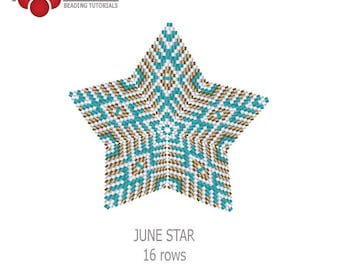 Pattern for 3d Star Peyote Pdf Patterns Beading Peyote - Etsy