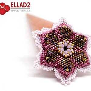 Tutorial Keya Pendant Beading Tutorial, Flower-shaped Pendant, Beading ...