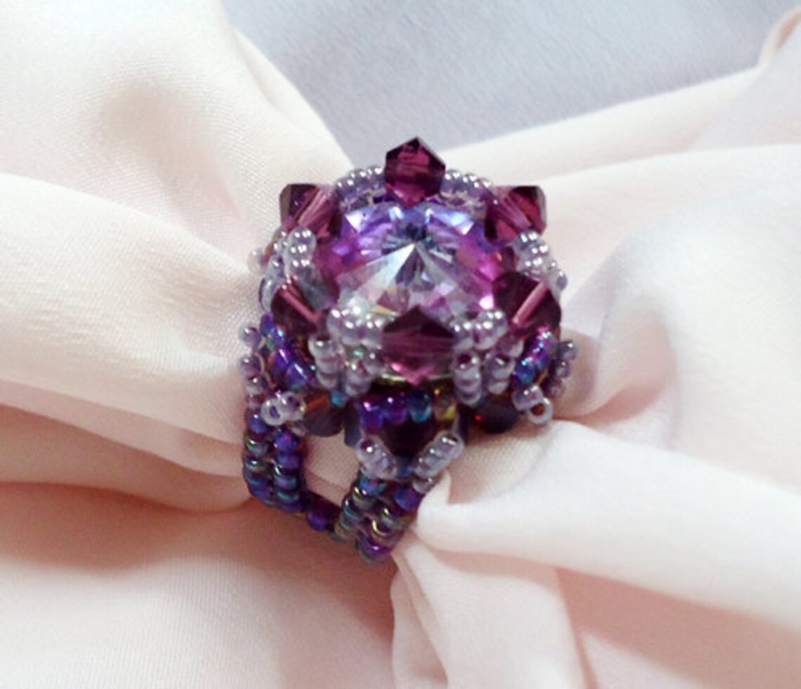 Tutorial Cher Ring Beading Pattern PDF - Etsy