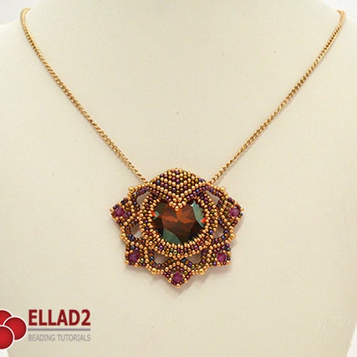 Tutorial Astrid Pendant Instant Download Beading - Etsy