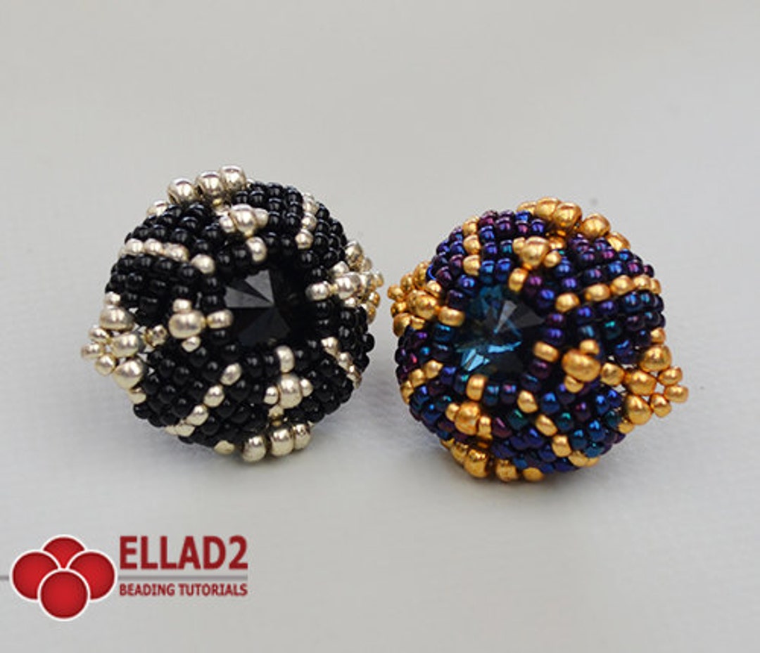 Tutorial Lava Ring - Beading Tutorial, Instant Download, Jewelry Tutorial, Ellad2 - Etsy UK