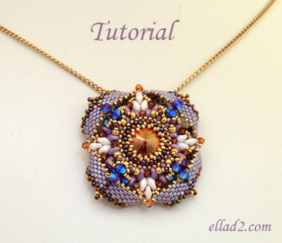 Tutorial Pendant Eterno Beading Tutorial Beading Pattern - Etsy