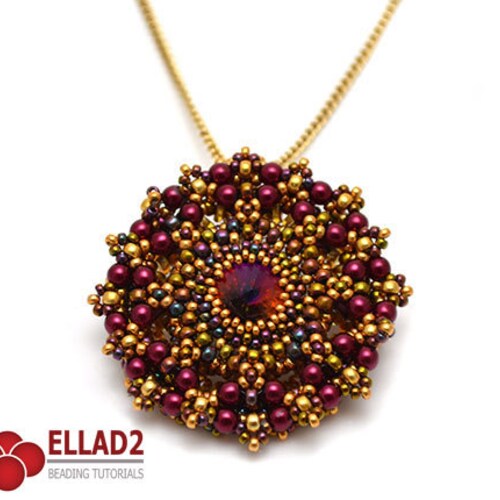 Tutorial Astrid Pendant Instant Download Beading - Etsy