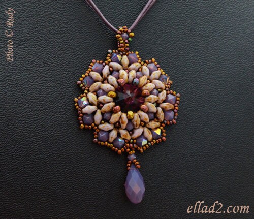 Tutorial Maho Pendant Beading Tutorials PDF Format - Etsy