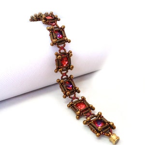 Bugle Square Bracelet - Beading Tutorial PDF - Etsy