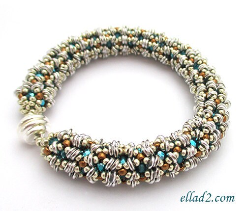Tutorial O-bracelet - Beading Pattern, Instant Download, PDF, Jewelry ...