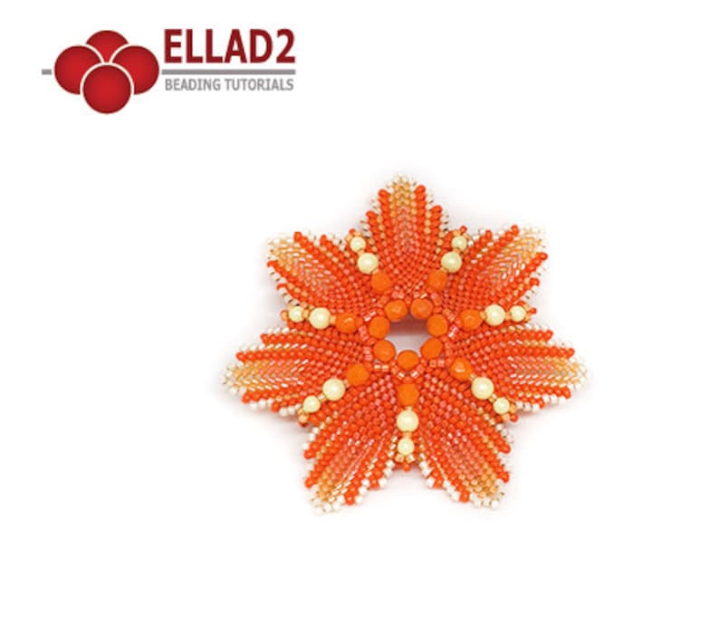 Tutorial Sunset Flower Beading Tutorial Beading Pattern - Etsy