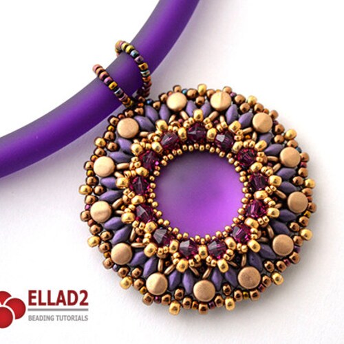 Tutorial Cross Pendant Beading Pattern PDF - Etsy