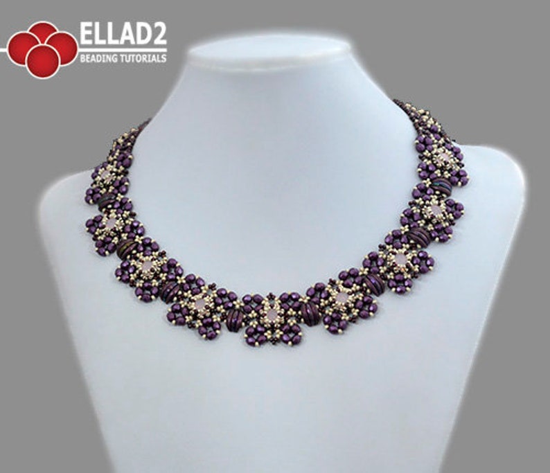 Tutorial Katja Necklace Beading Tutorial Beading pattern | Etsy