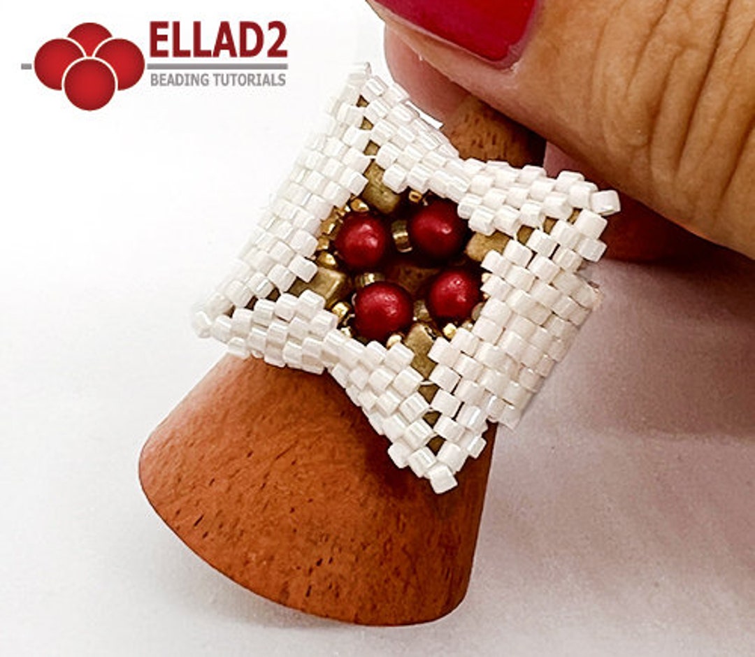 Tutorial Vida Ring - Beading Tutorial, Instant Download, Pdf File, Ellad2 Design - Etsy