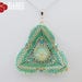 Tutorial Minty Triangle Pendant-peyote Stitched Triangle Pendant,beading Tutorial, Beading ...