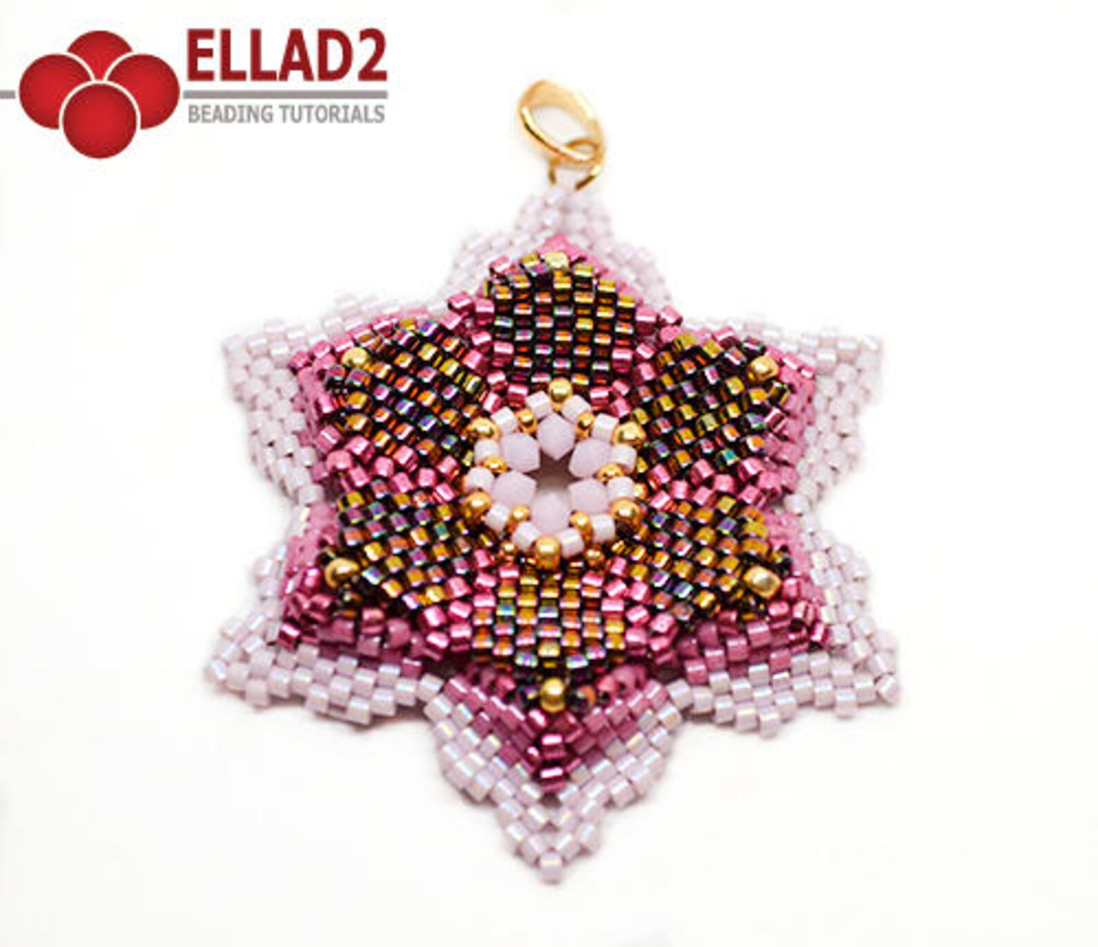 Tutorial Keya Pendant Beading Tutorial Flower-shaped - Etsy