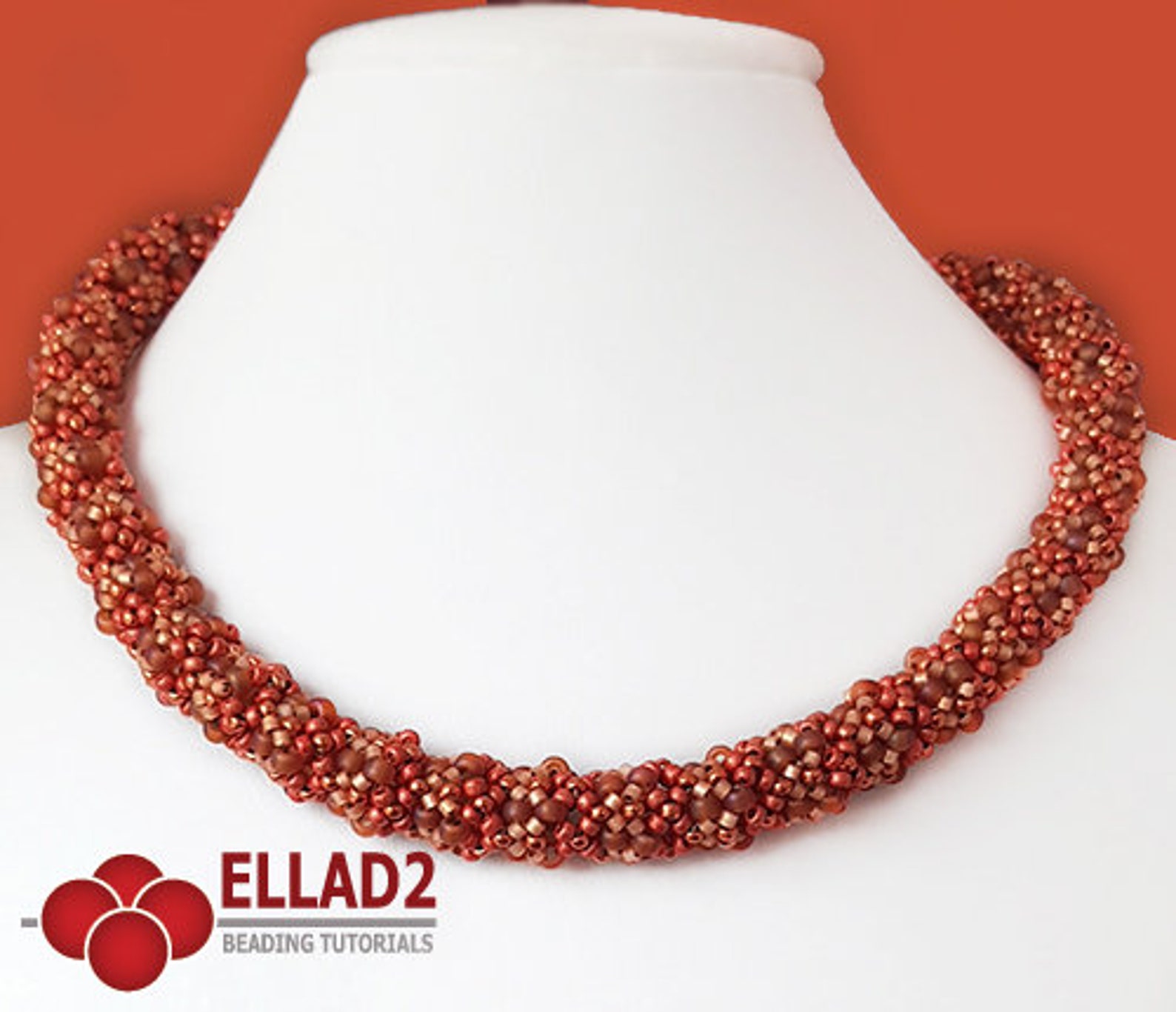 Tutorial Beaded Rope Necklace Beading Tutorial Beading - Etsy