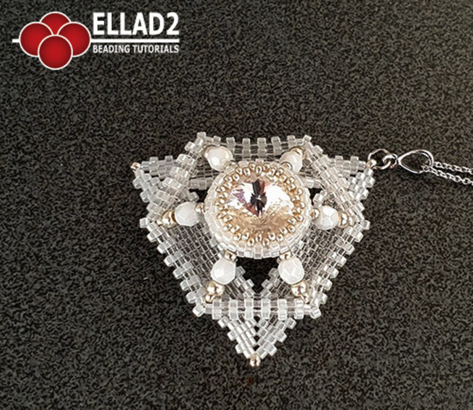 Beading Tutorial Hex Triangle Pendant Beading Pattern - Etsy