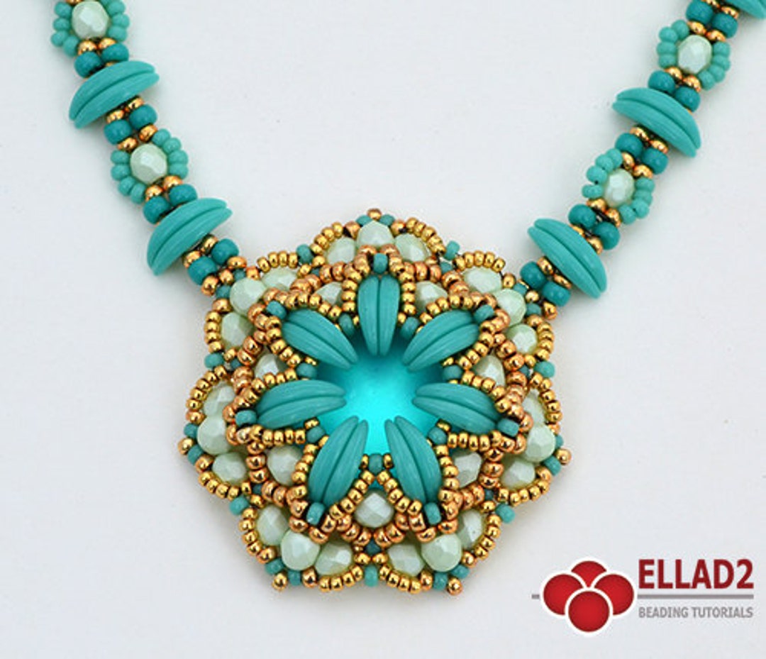 Tutorial Ozzy Necklace-beading Tutorial, Beading Pattern, Ellad2 - Etsy