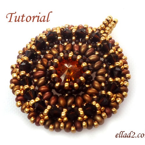 Tutorial Neha Pendant Beading Pattern PDF - Etsy